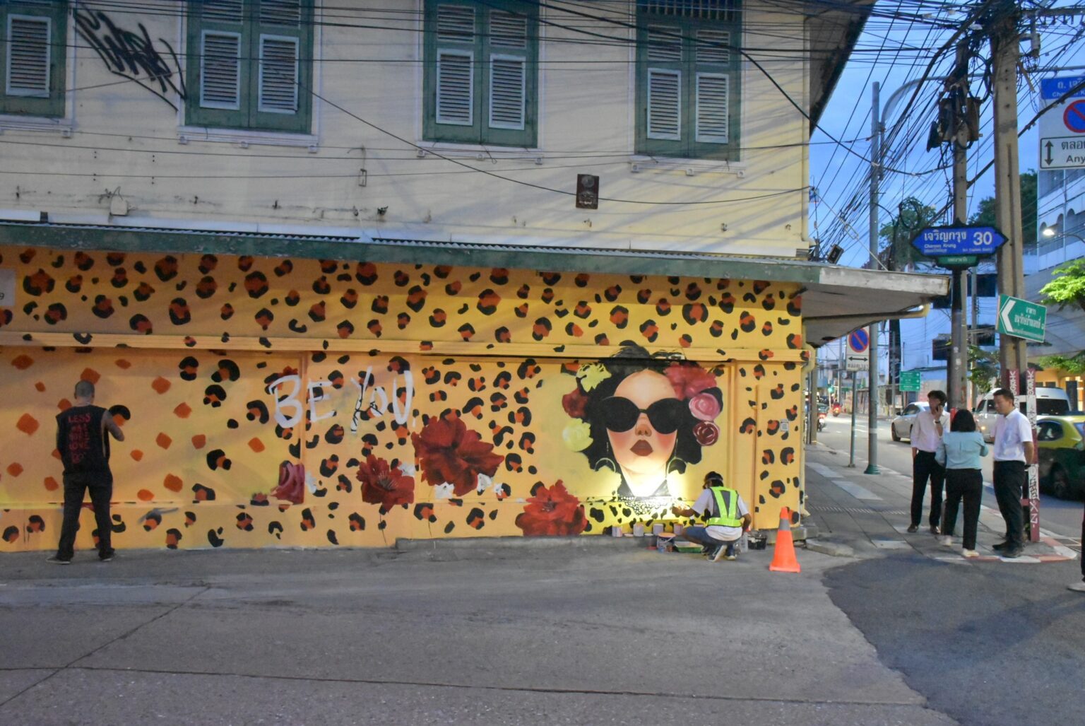 Mural Restored at Charoen Krung Soi 30 After Vandalism Incident